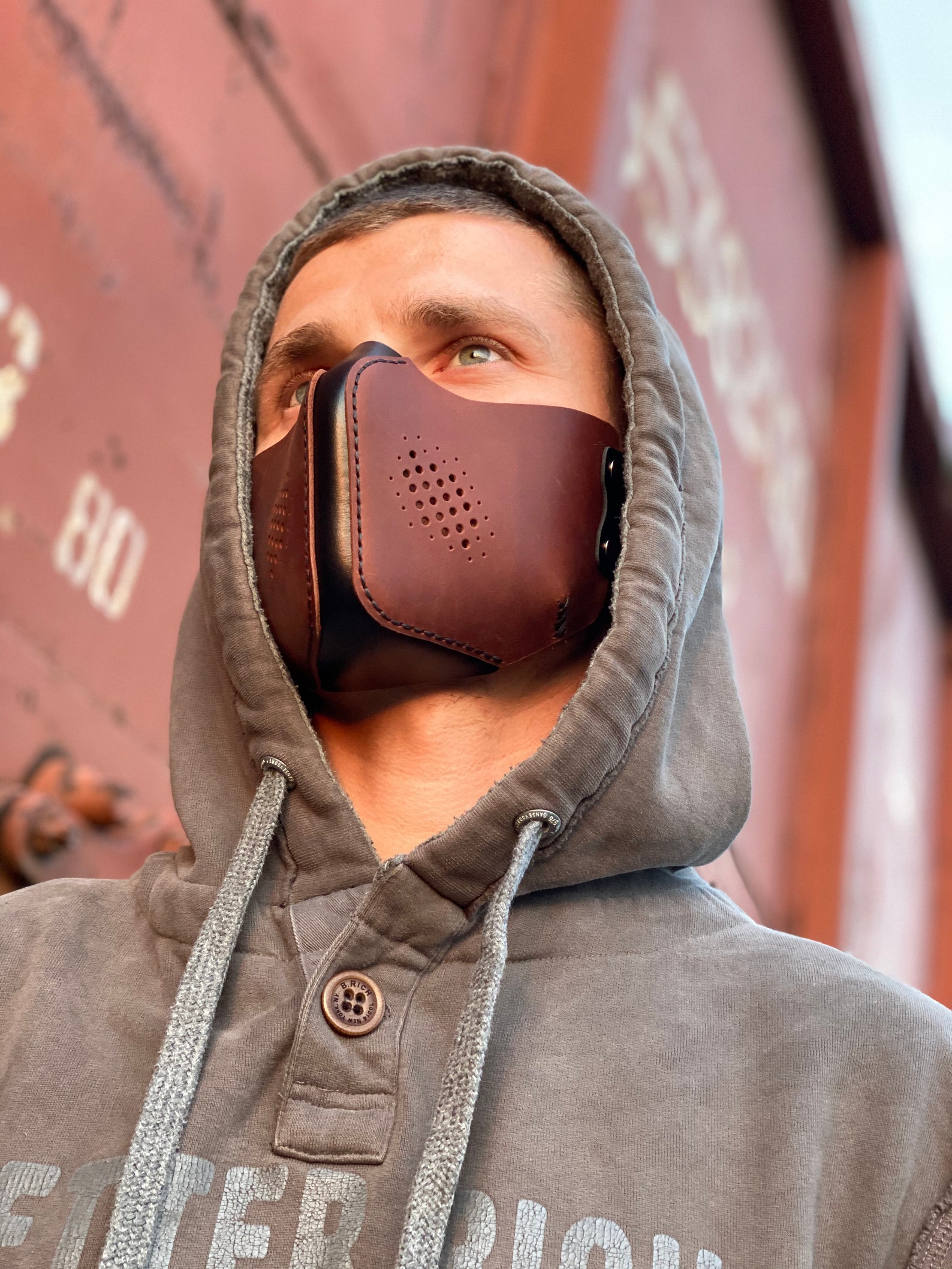 Leather Face Mask Handmade Designer Fashion Face Mask for Adults ...