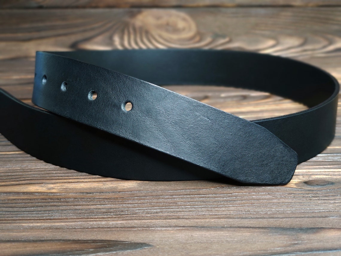 Personalized Leather Belt Without Buckle Replacement Strip | Etsy