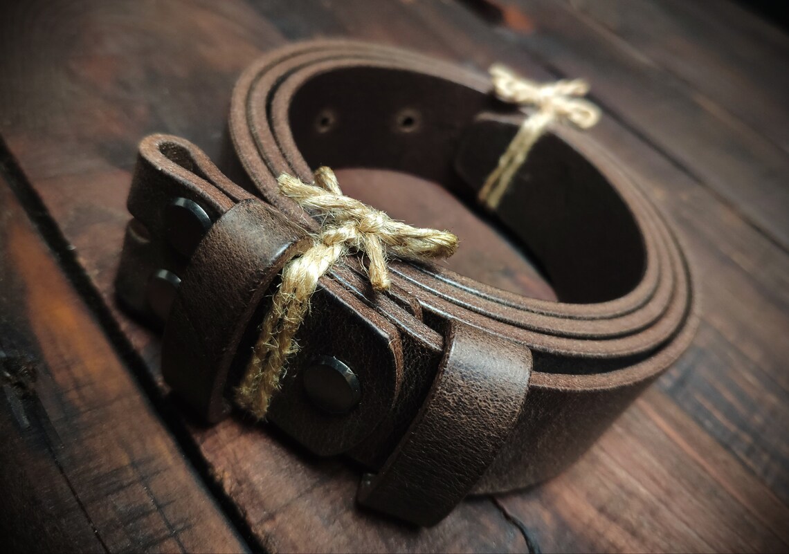 Personalized Leather Belt Without Buckle Replacement Strip Strap Wide 1 ...