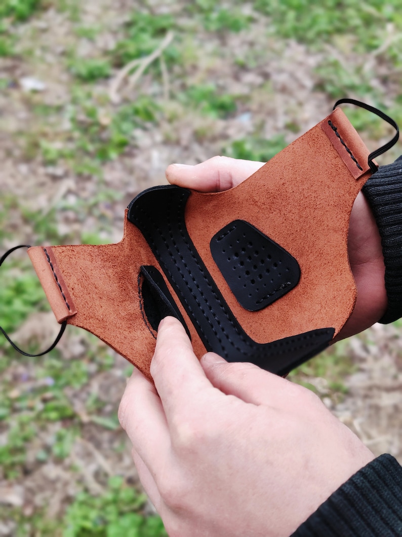 Leather Face Mask With Filter Pockets Handmade Designer - Etsy