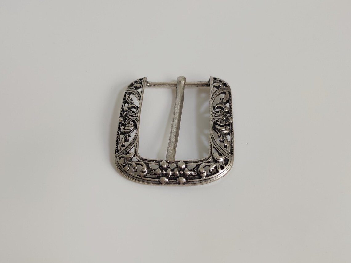 Buckle 1 1/2 37mm Belt Silver Buckle Center Bar Buckle - Etsy