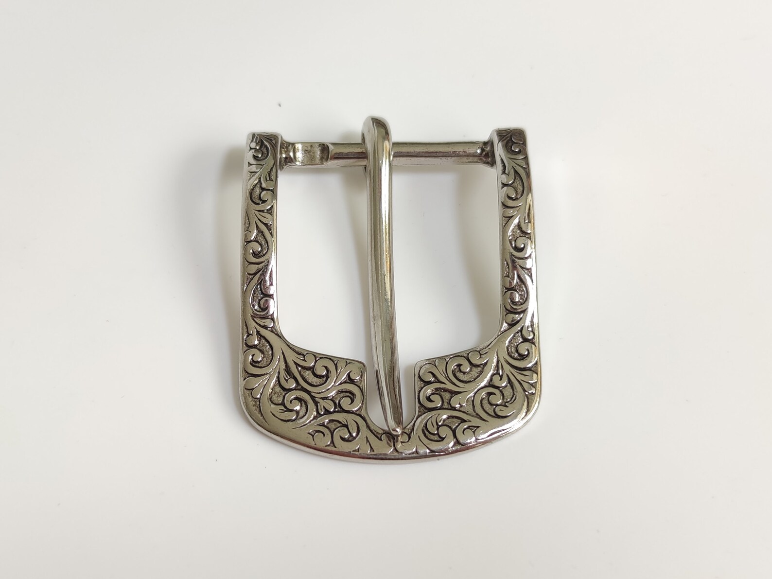 Buckle 1 1/2 37mm Belt Silver Buckle Center Bar Buckle - Etsy