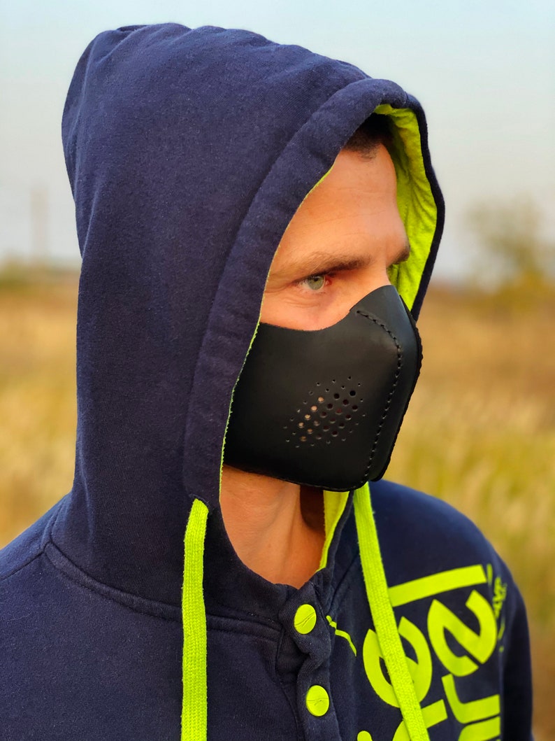 Leather Face Mask Handmade Designer Fashion Face Mask for Adults ...