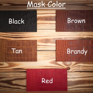 Leather Face Mask Handmade Designer Fashion Face Mask for - Etsy