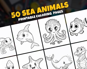 50 Cute Animal Printable Coloring Pages PDF for Kids, Toddlers ...