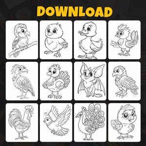 50 Cute Birds Printable Coloring Pages (PDF) for Kids, Toddlers ...