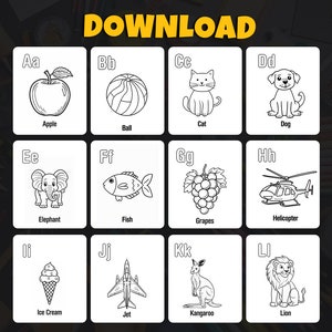 A to Z Alphabets Printable Coloring Pages (PDF) for Kids, Toddlers ...