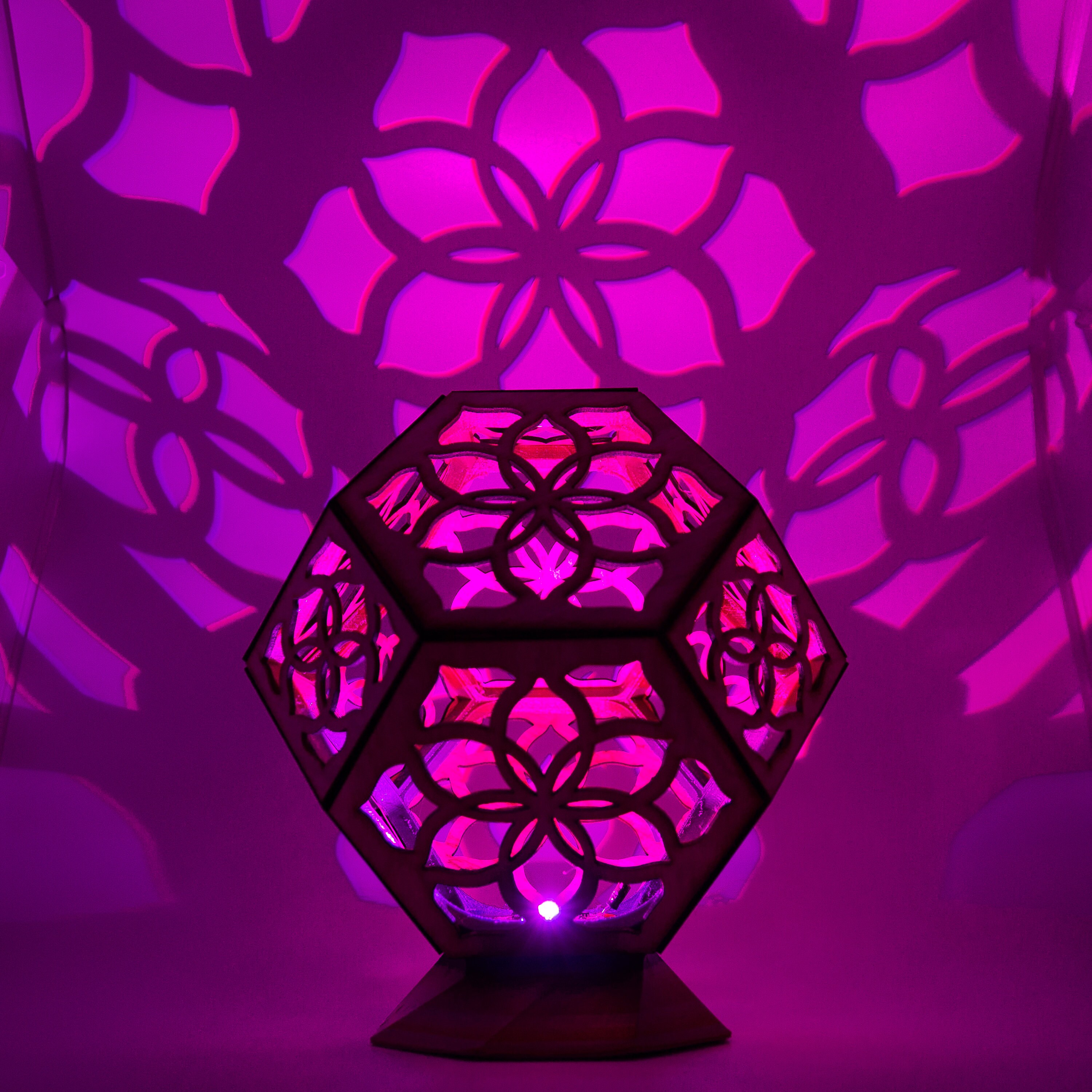 Lampgeo Mystic Leaves Rechargable LED Shadow Lamp - Etsy