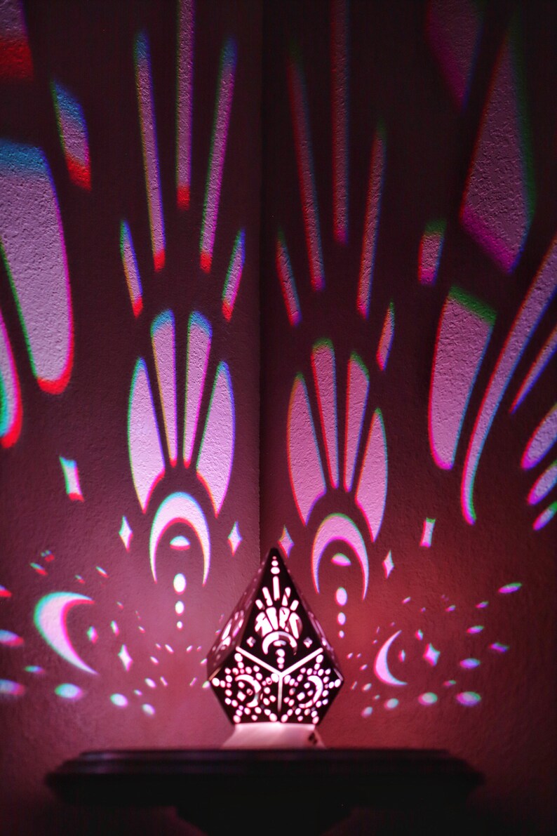 Lampgeo || Luna Lux || Rechargable LED Shadow Lamp - Etsy