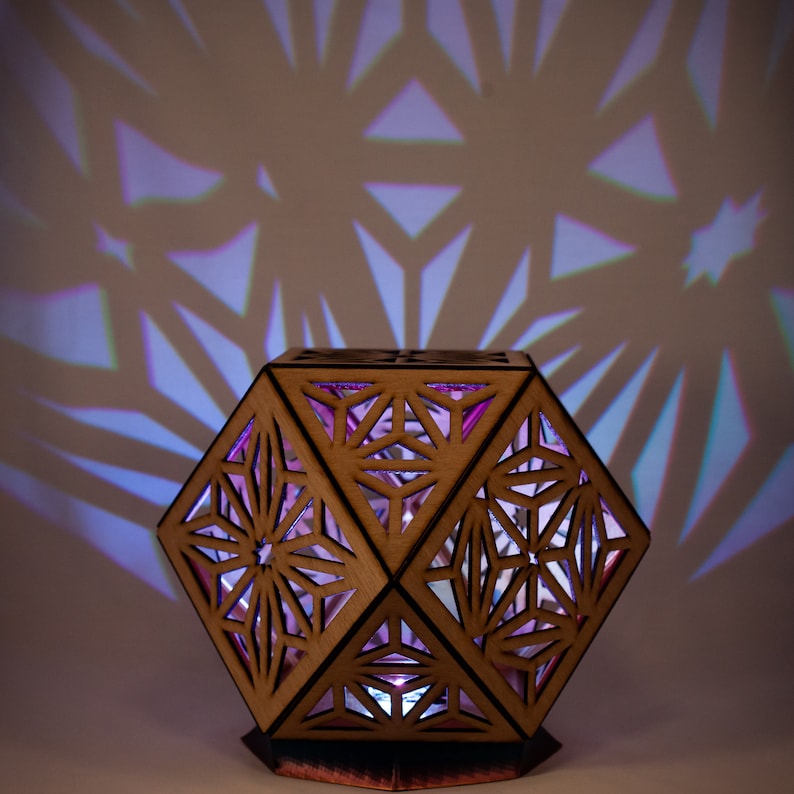 Lampgeo || the Sacred Cube || Rechargeable Portable Shadow Lamp - Etsy