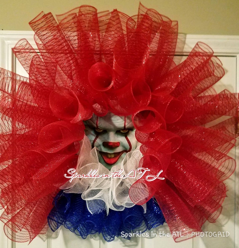 Home And Living Wreaths And Door Hangers Clown Door Decor Pennywise