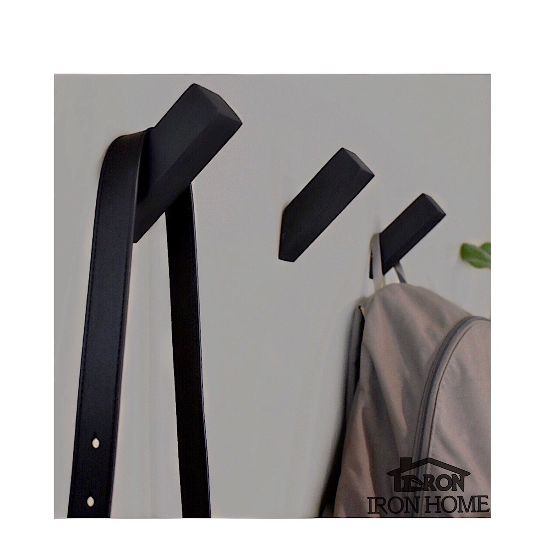 Modern Iron Wall Hook- Scandinavian Steel Hook-industrial- Metal Square ...