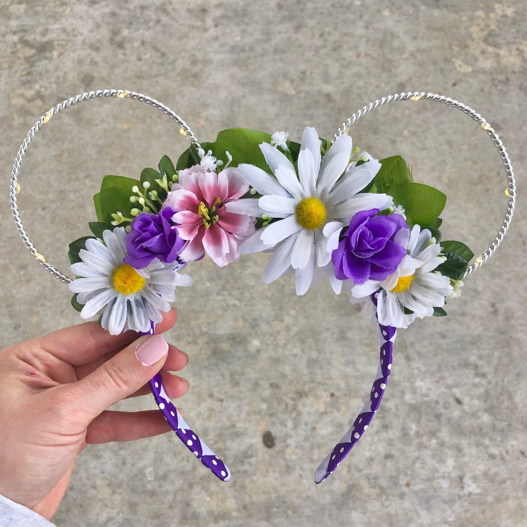 Daisy Duck Reversible Floral Wire Mouse Ears - Etsy