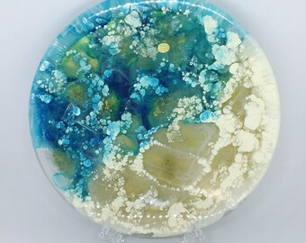 Epoxy resin wall art | Etsy