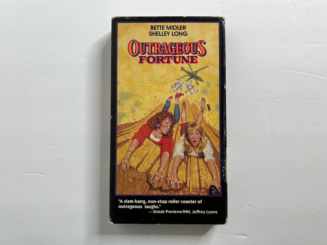 Outrageous Fortune VHS 1988 Touchstone Bette Midler / Shelley Long ...
