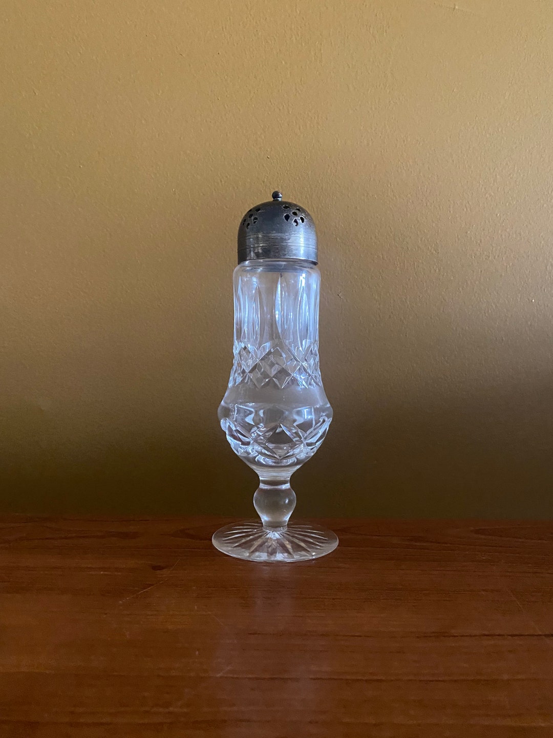 Waterford Crystal Muffineer Sugar Shaker With Silver Plated Lid - Etsy