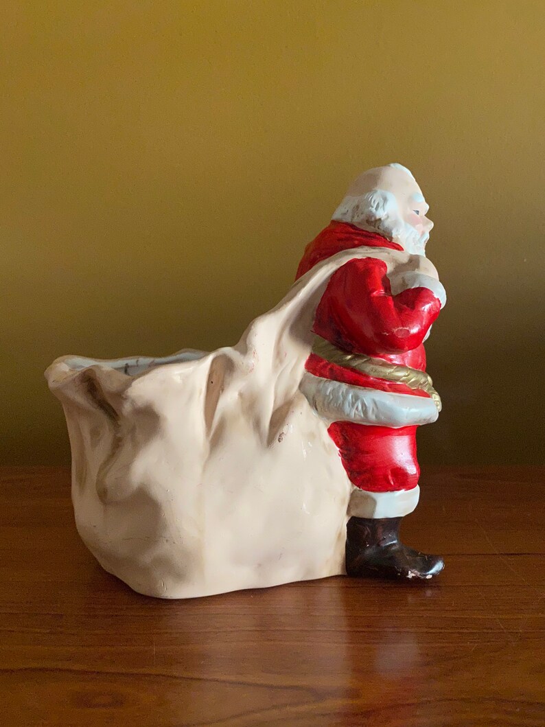 Vintage Santa Planter - Saint Nicholas Planter - Etsy