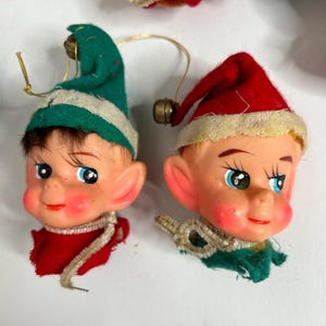 Vtg 1960s Elf Knee Hugger Heads / Made in Japan / Vintage Elves ...