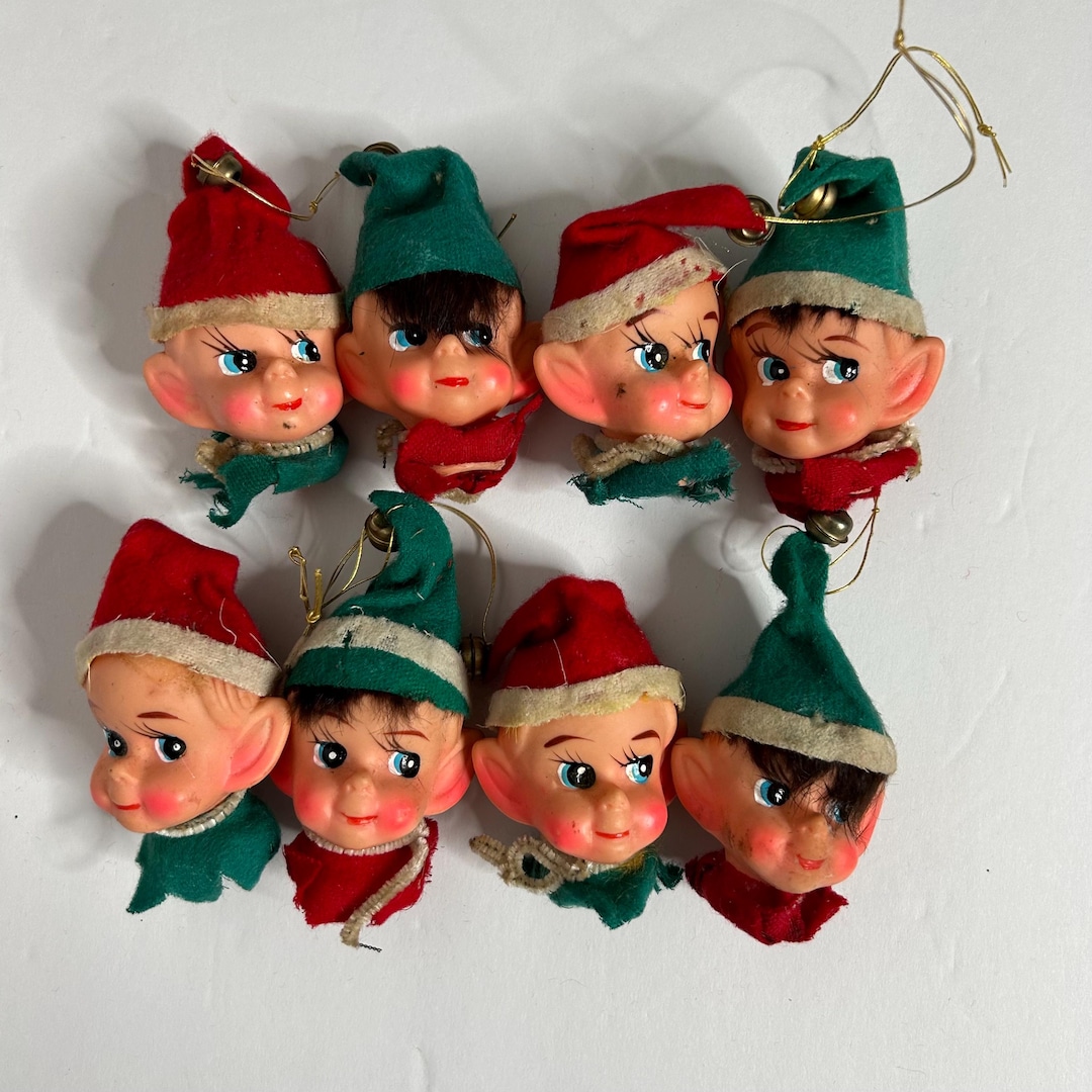 Vtg 1960s Elf Knee Hugger Heads / Made in Japan / Vintage Elves ...