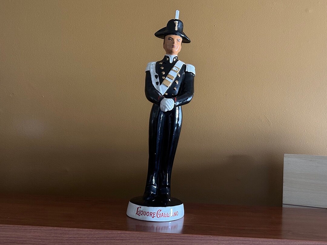 Vintage 19 Galliano Decanter / Figural Soldier Bottle / Vtg Barware ...