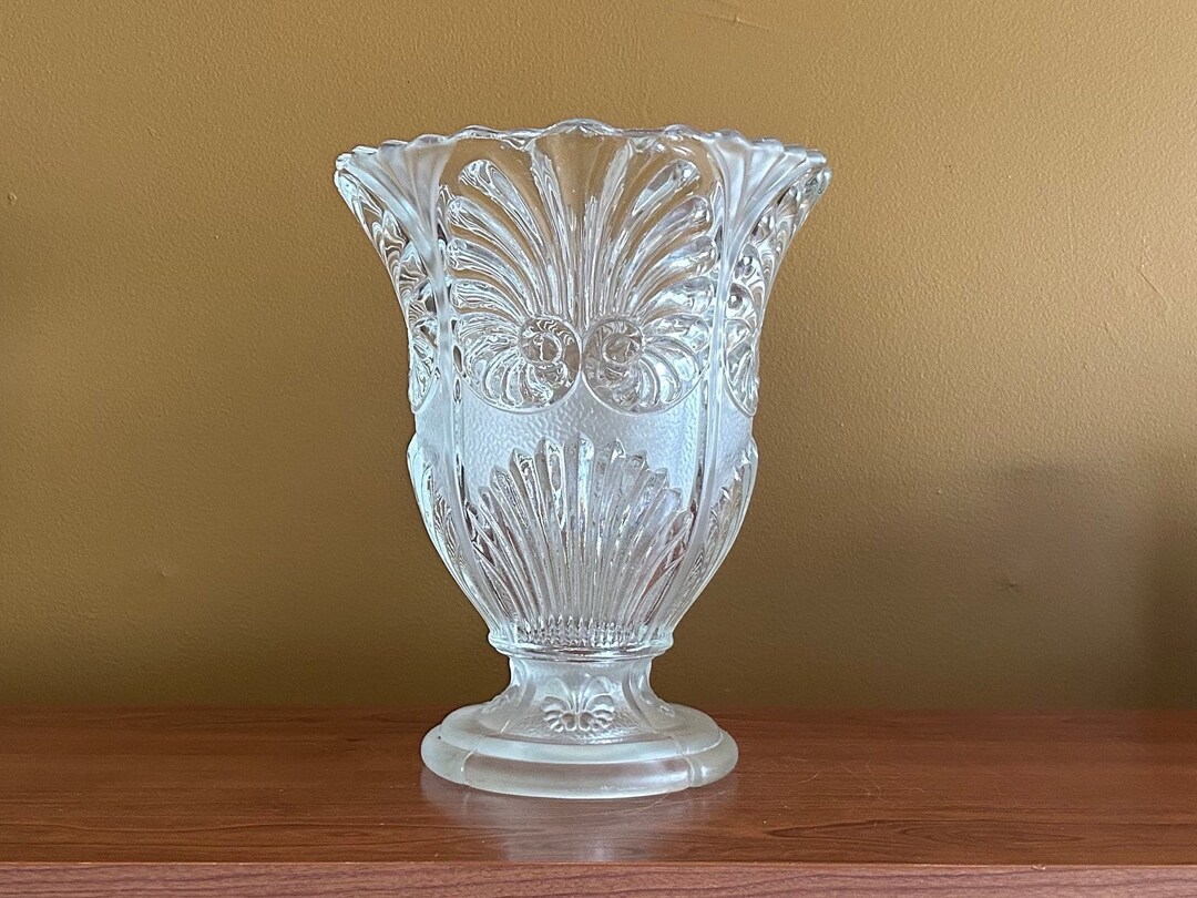 Vtg Shannon Godinger Large Cut Lead Crystal Vase / Elegant Decor ...