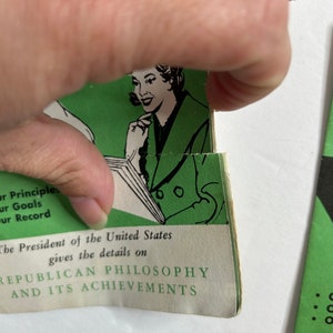 1960s Republican Party Political Brochures 6 & Pin / Vintage Political ...