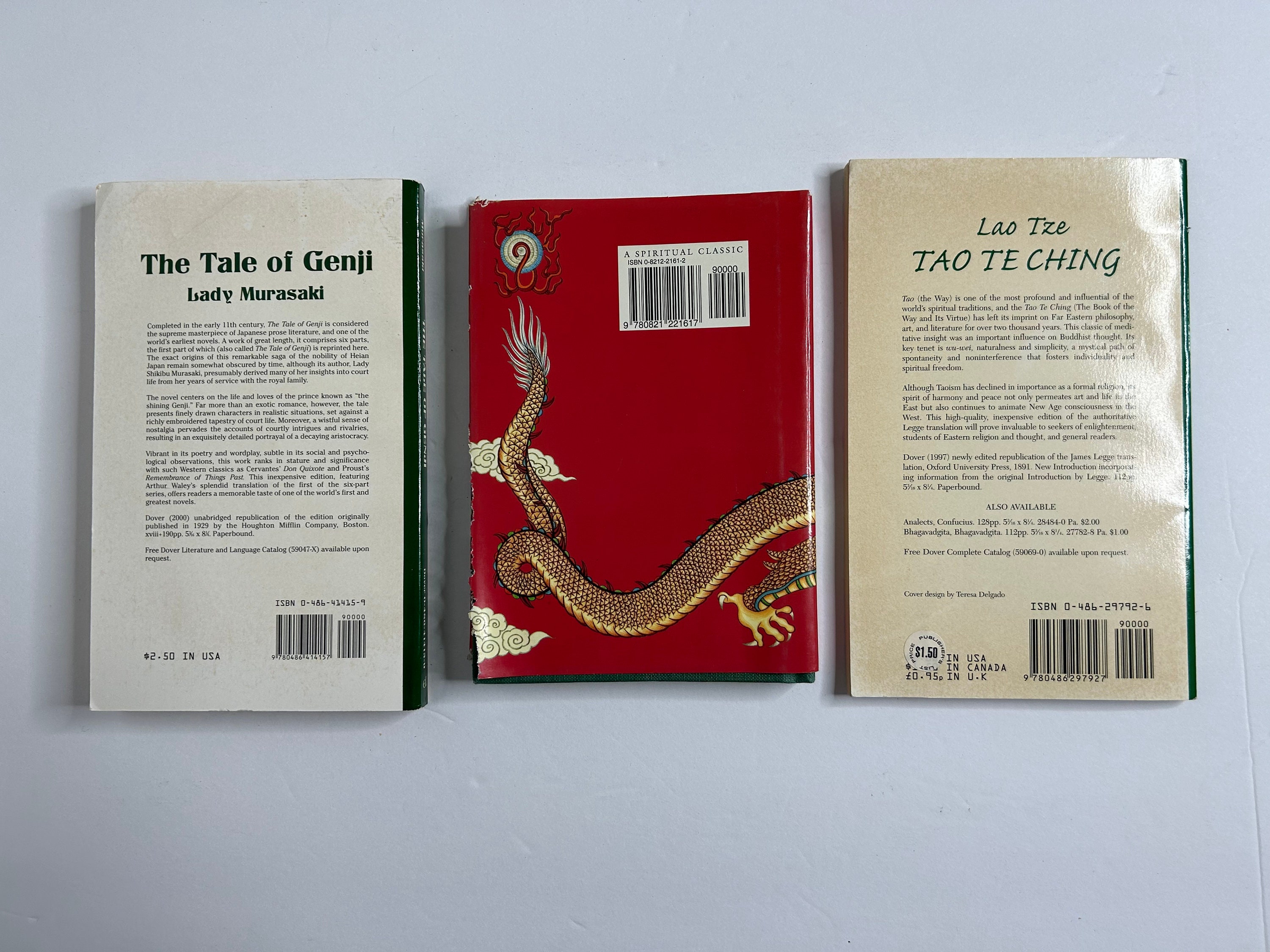 Vtg Prose & Proverbs Books (3) / the Tale of Genji / Tao Te Ching ...