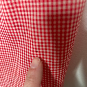 Vintage Red Checkered Housedress / Housecoat Size Small 100% Cotton ...