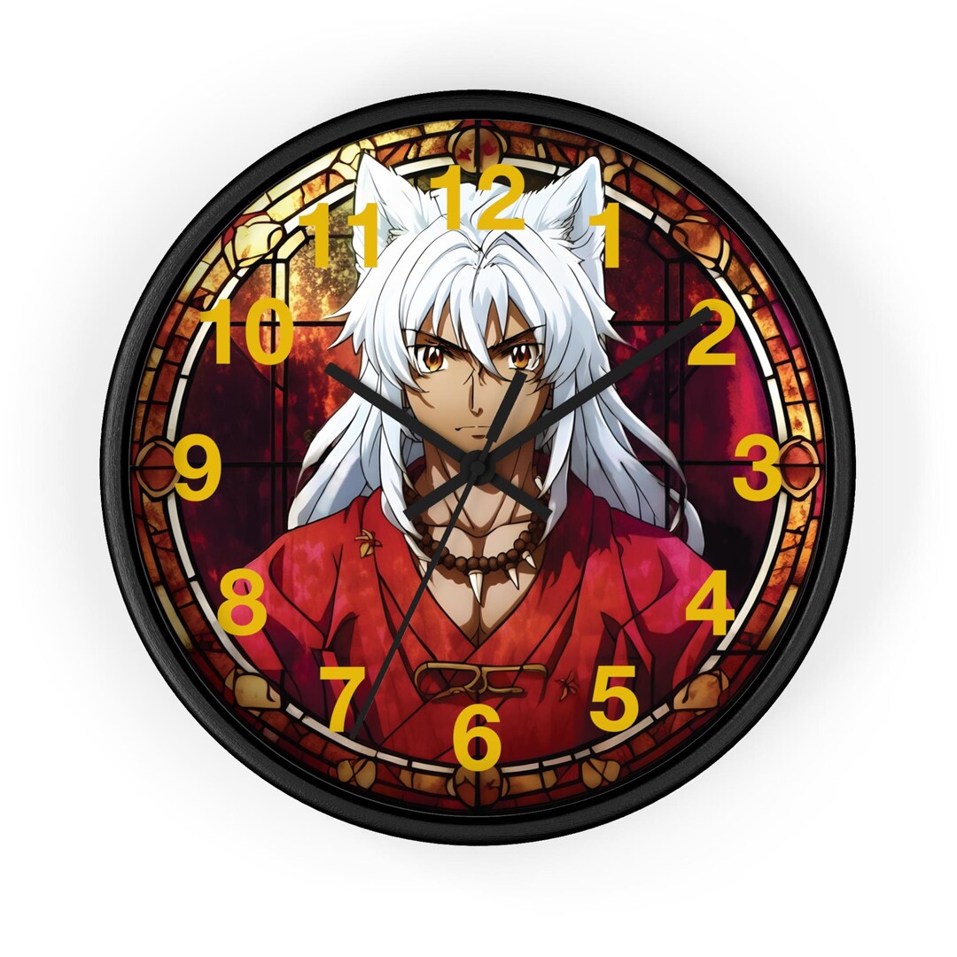 Inuyasha Anime Wall Clock, Japanese Manga Fan Gift, Unique Anime Room ...