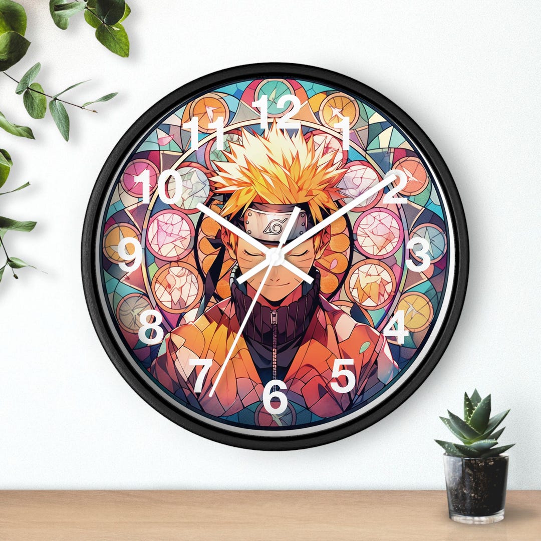 Anime Wall Clock Naruto, Japanese Anime Clock, Manga Decor, Otaku Gift ...