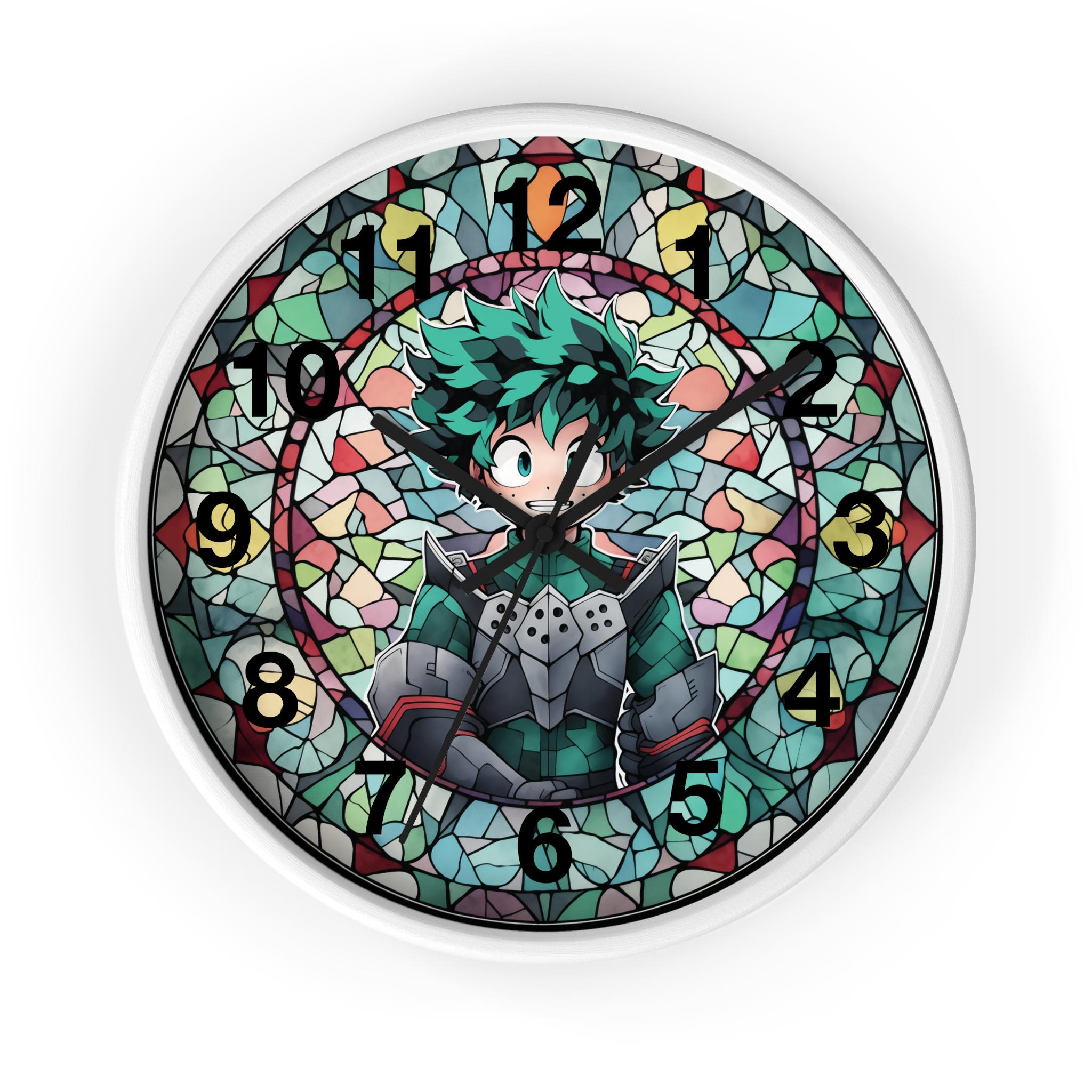Anime Wall Clock Izuku, Japanese Anime Clock, Manga Decor, Otaku Gift ...