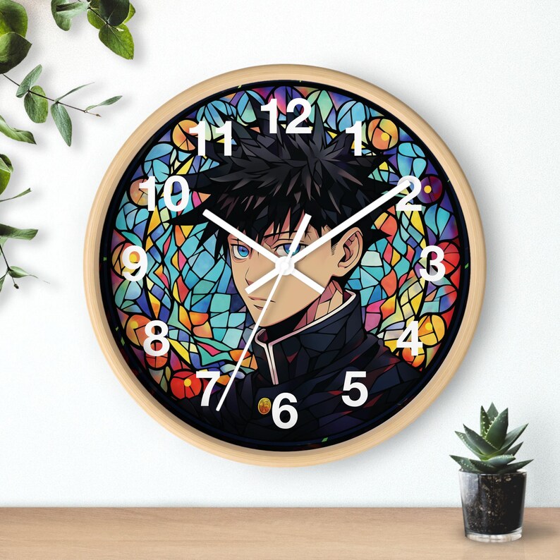 Anime Wall Clock Megumi, Japanese Anime Clock, Manga Decor, Otaku Gift ...