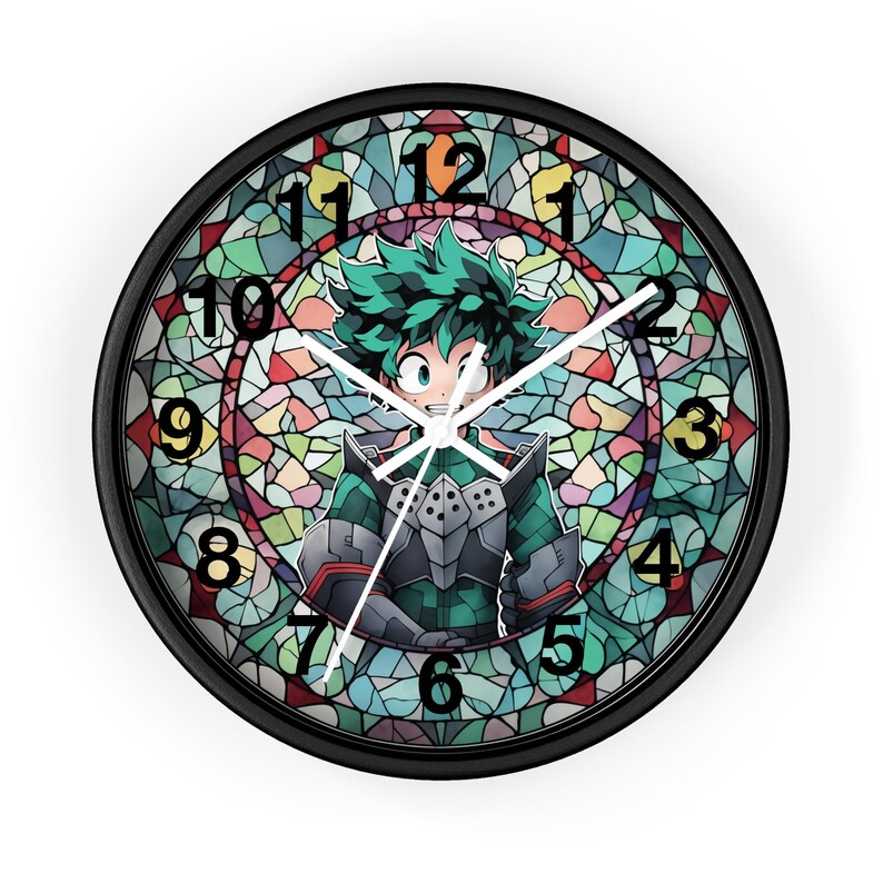Anime Wall Clock Izuku, Japanese Anime Clock, Manga Decor, Otaku Gift ...