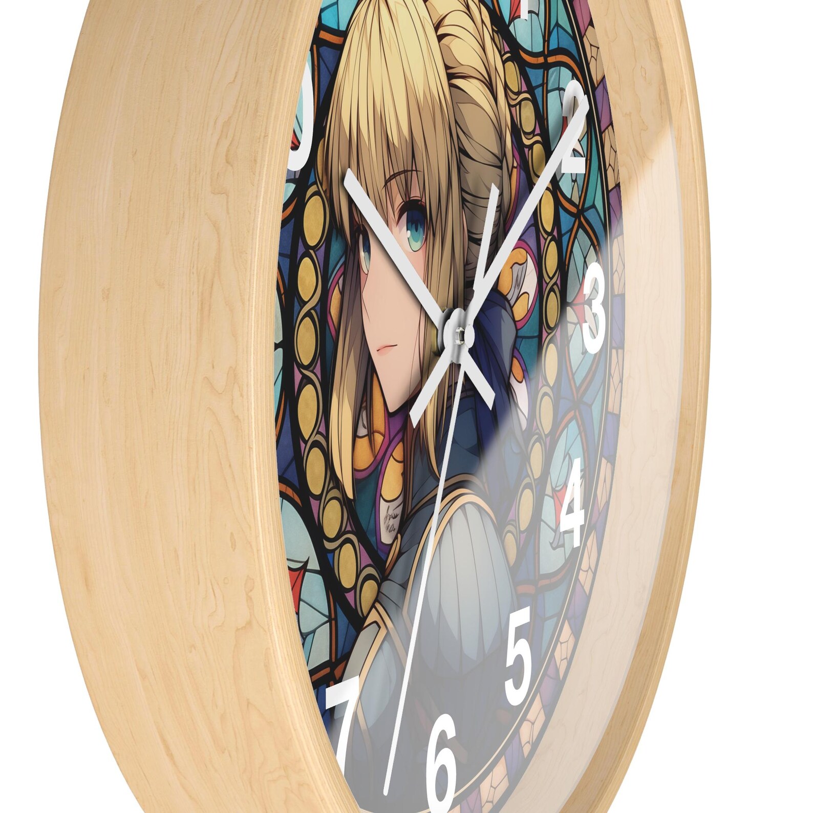 Anime Wall Clock Saber, Japanese Anime Clock, Manga Decor, Otaku Gift ...