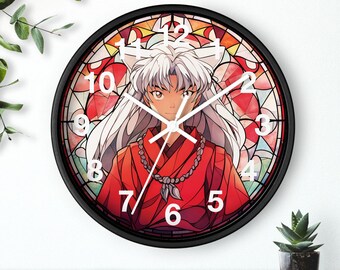 Anime Wall Clock Saber, Japanese Anime Clock, Manga Decor, Otaku Gift ...
