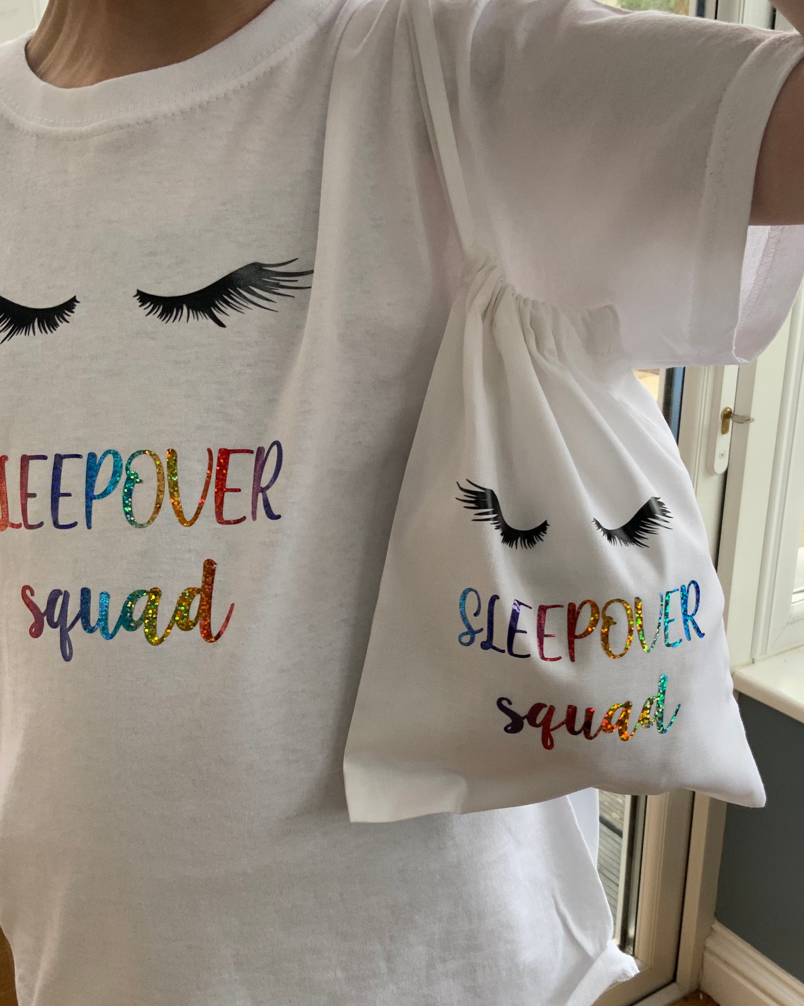 Sleepover Party Cotton Bags. Sleepover Squad Cloth Favour Bags Free ...