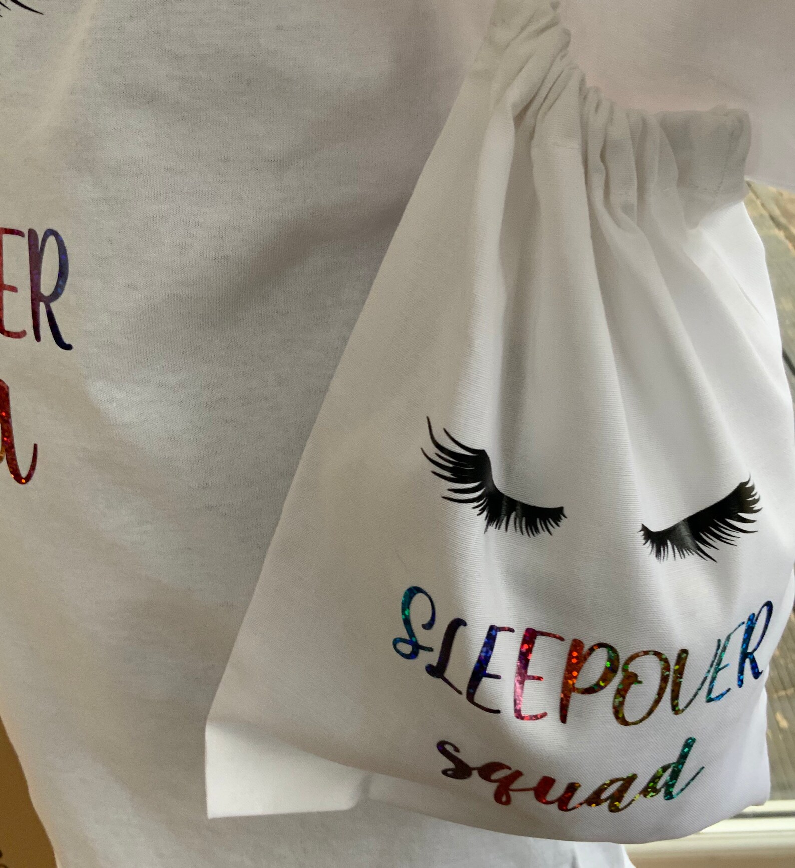 Sleepover Party Cotton Bags. Sleepover Squad Cloth Favour Bags - Etsy