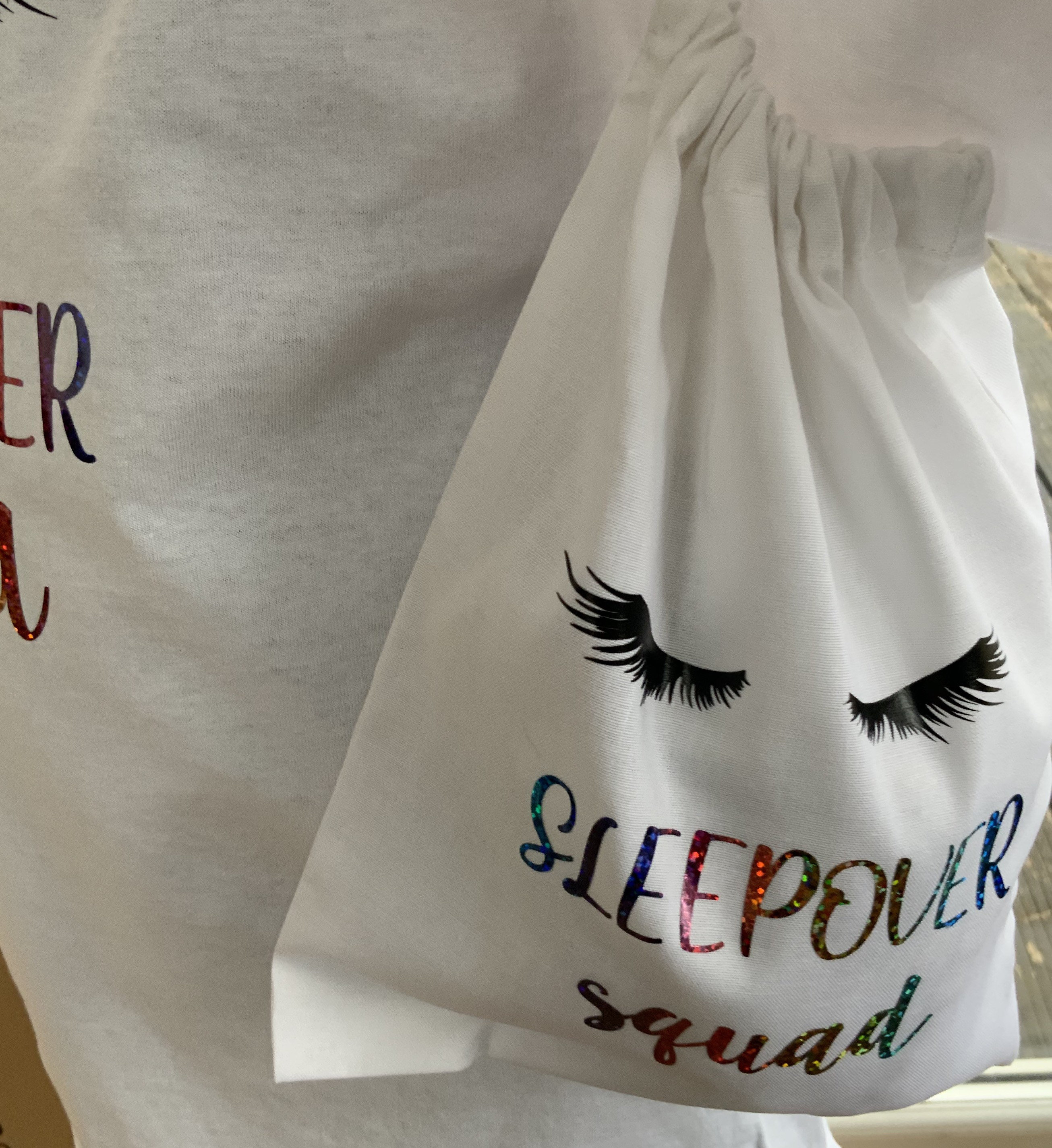 Sleepover Party Cotton Bags. Sleepover Squad Cloth Favour Bags - Etsy