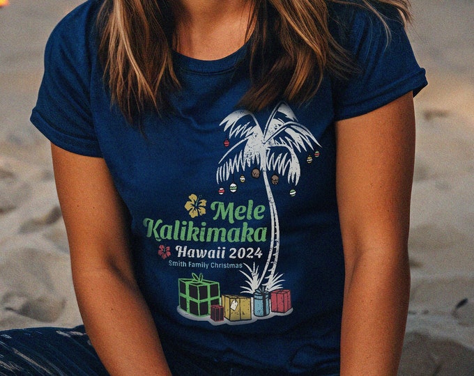 Aloha Christmas Tshirt, Hawaiian Christmas Family Shirt, Aloha ...