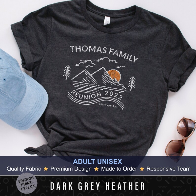 Family Reunion Shirt Vintage Personalized Reunion Party - Etsy