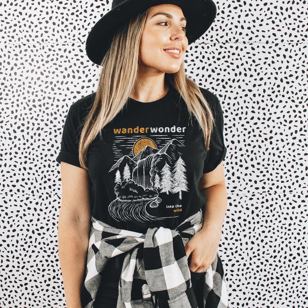 Mountain Themed T Shirt Hiking Tees Outdoor Shirts - Etsy