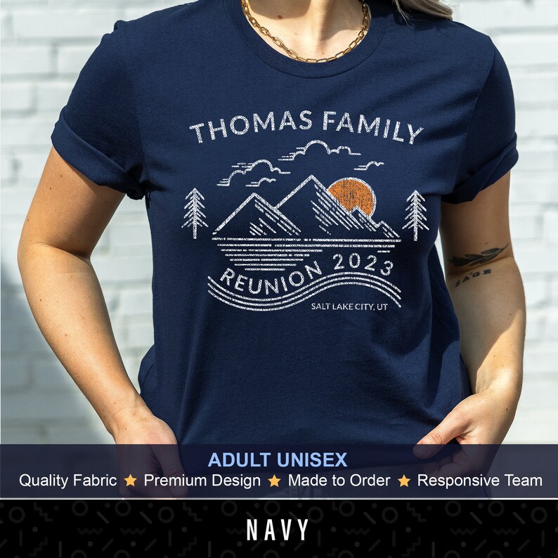Family Reunion Shirt Vintage Personalized Reunion Party - Etsy