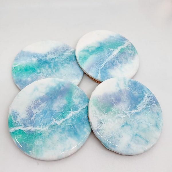 Resin Beach Coasters - Etsy