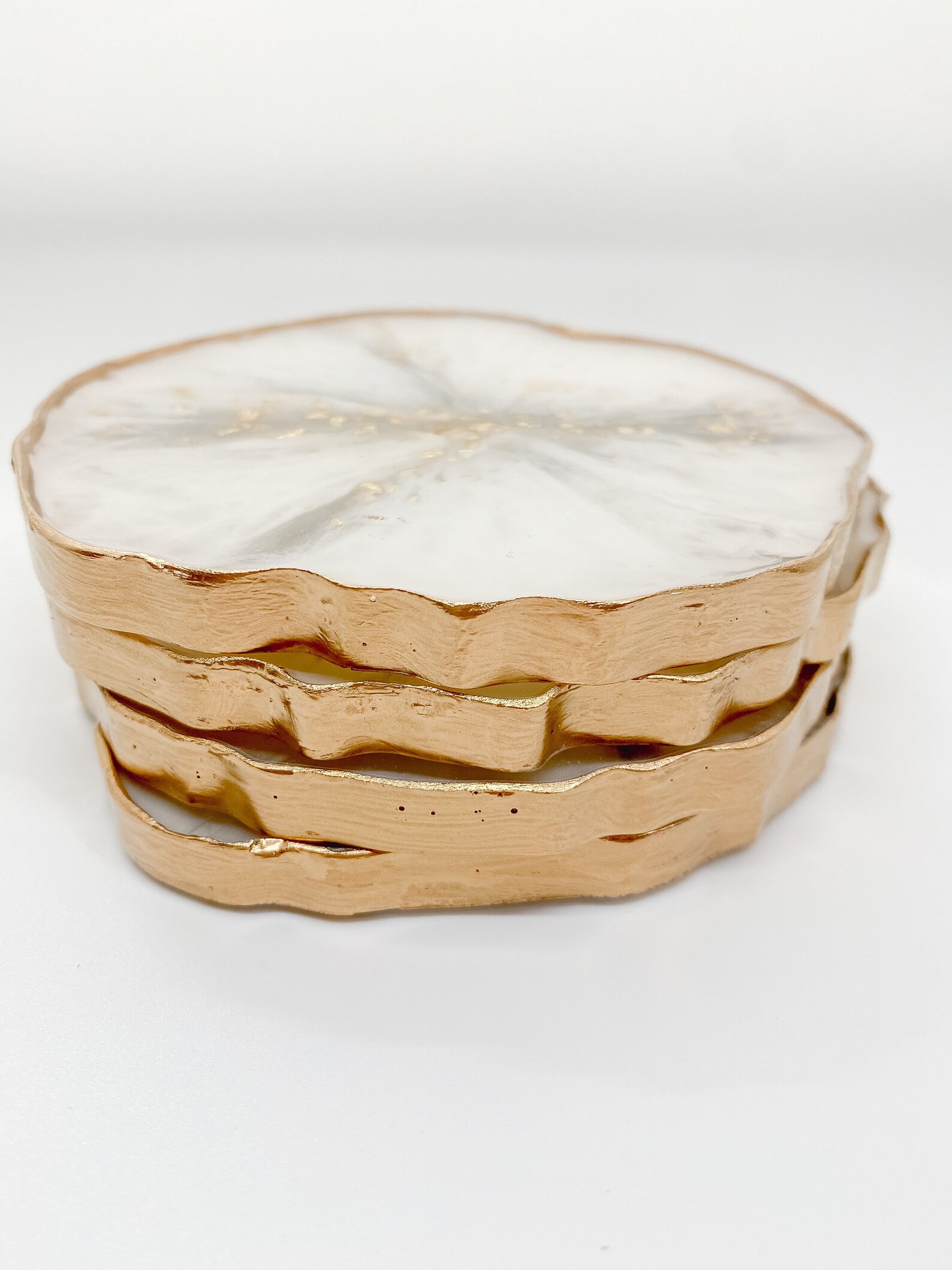 Faux Marble Resin Geode Coasters - Set of 4 - Etsy