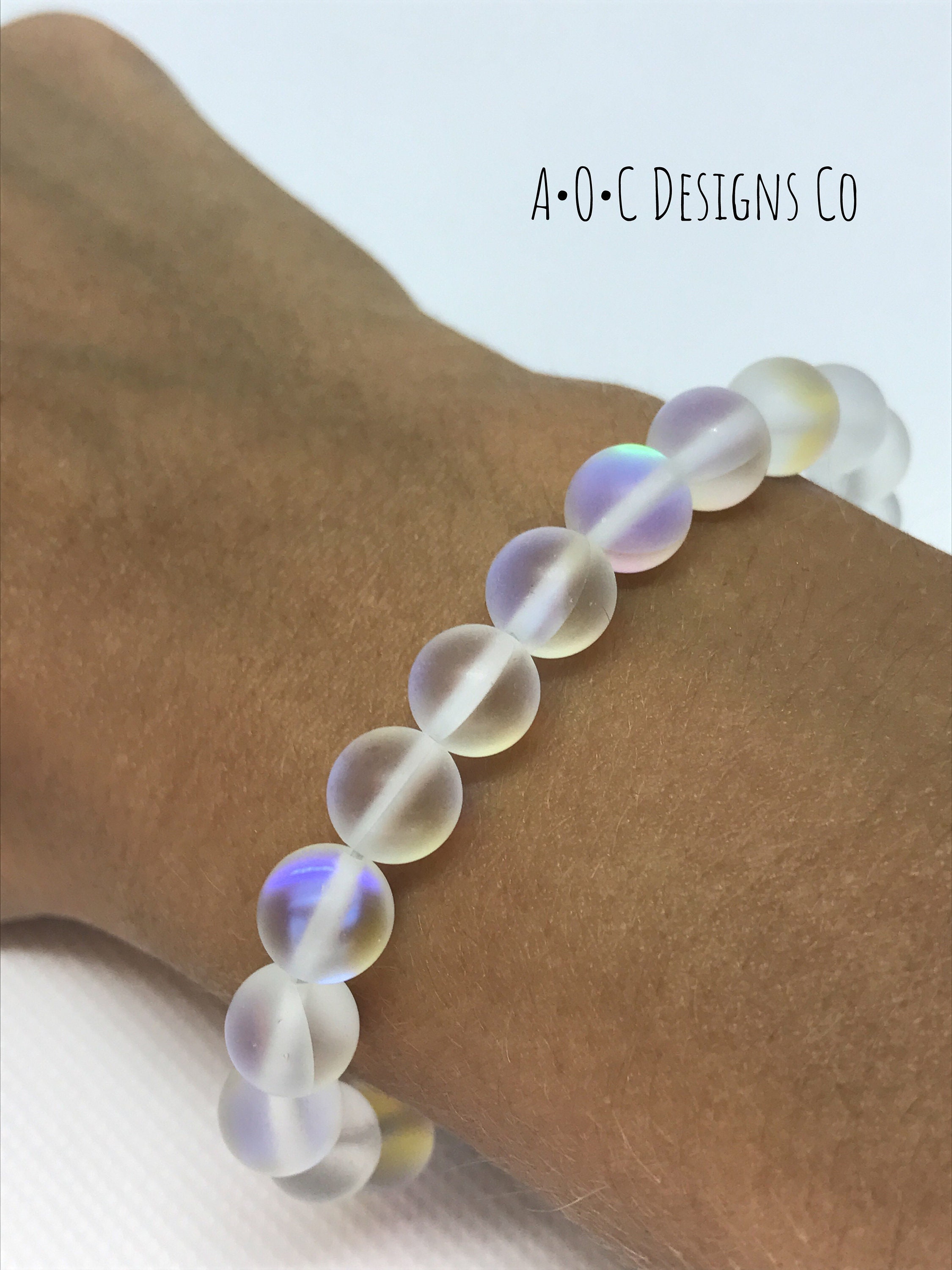 8mm Aura quartz beaded bracelet - Etsy.de