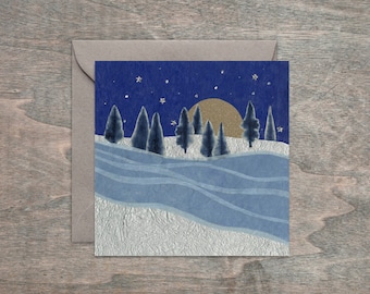 Photo Card, Full Moon, Winter Solstice, Clouds, Moody, Gothic ...