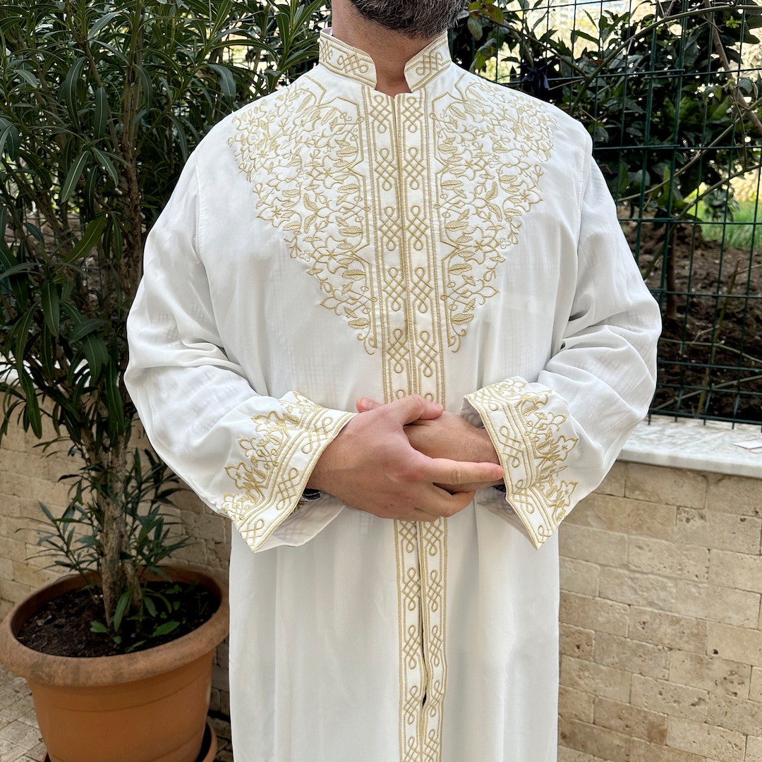 Luxurious Ecmel Imam Robe, Punto Jubbah, Islamic Mens Wear, Islamic ...