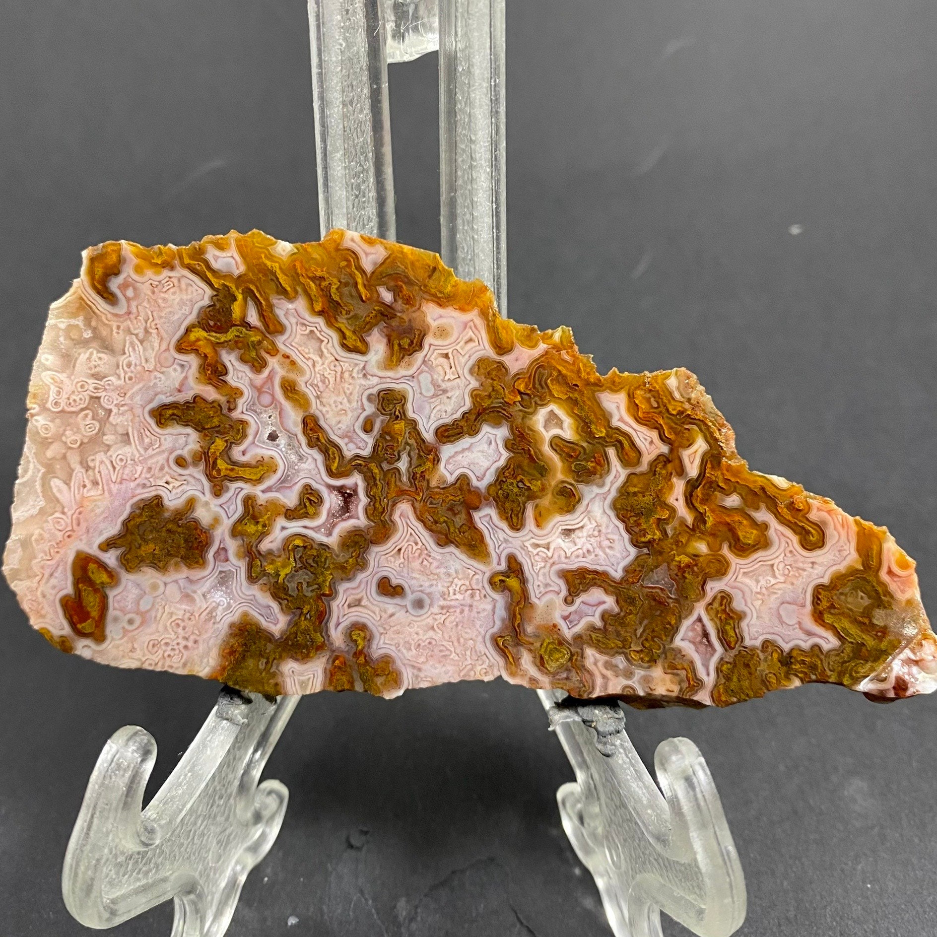 Turkish Unpolished Ultra Rare Pseudomorph Plume Agate Slab, Agate Lapidary Slice - Etsy