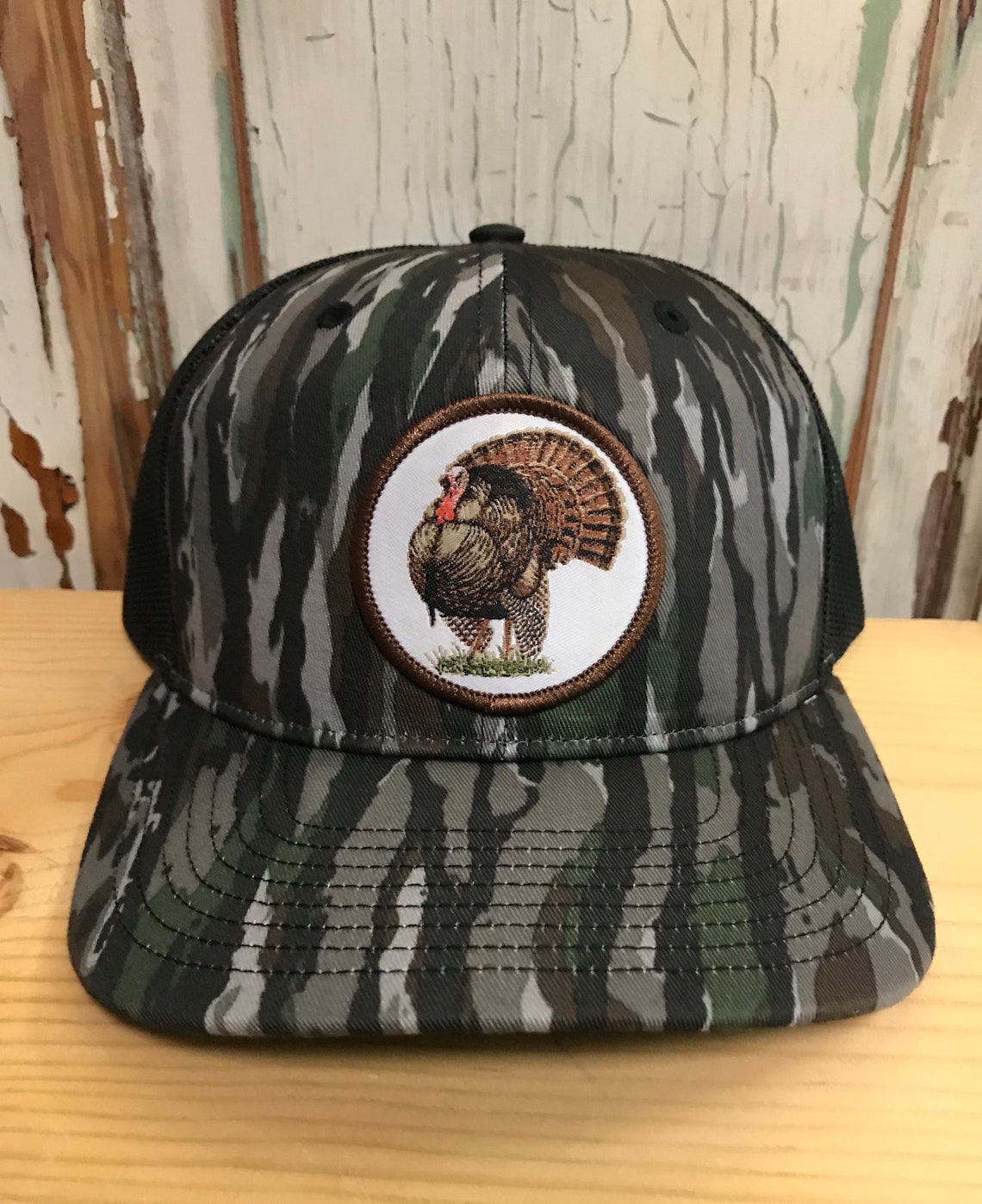 Turkey Patch Trucker Hat Realtree Original Camo/black - Etsy