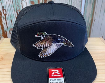 Wood Duck Patch 7 Panel Trucker Hat Snap Back - Etsy